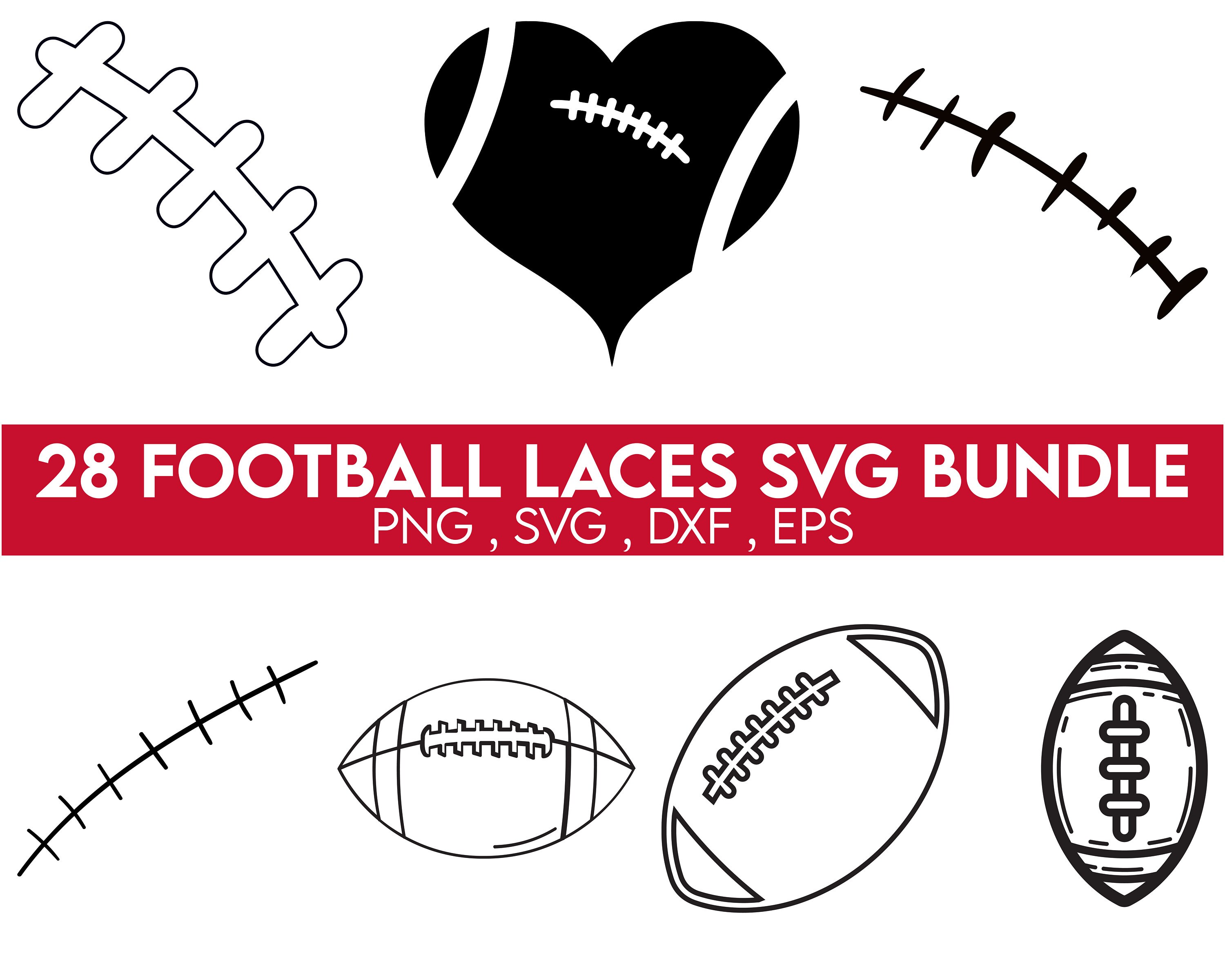 Football Laces Svg Bundle Football Laces Football Silhouette - Etsy
