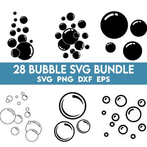 Bubbles SVG Bundle, Bubble SVG, Bubble Bath Svg, Circle Svg, Ocean Svg ...