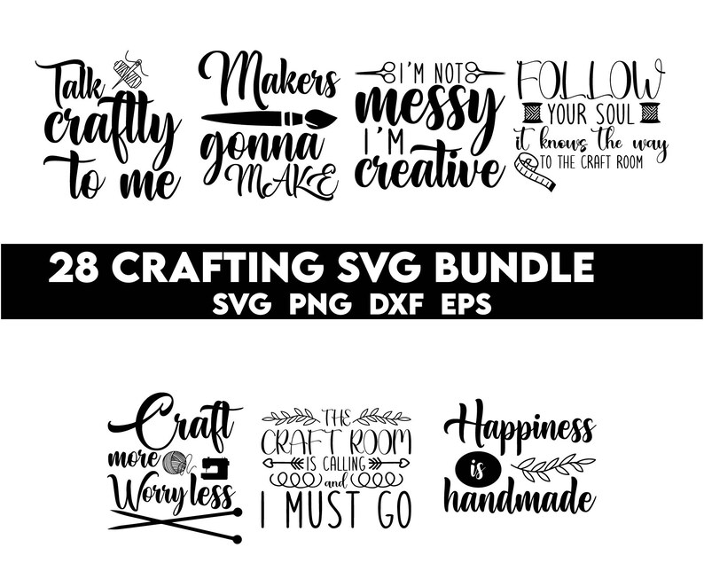Craft SVG Bundle, Crafting SVG, Crafters Svg, Crafting Shirt Svg ...