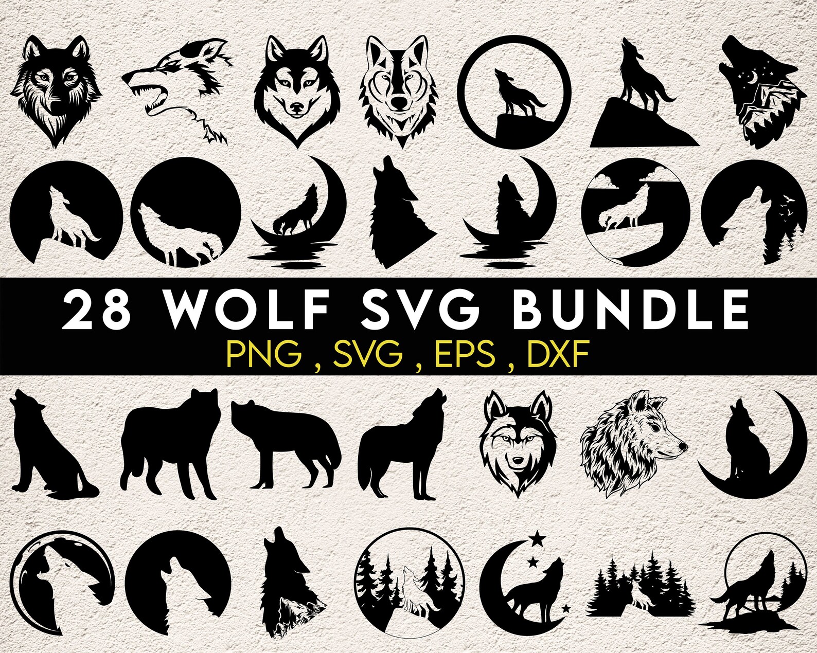Wolf SVG Bundle Wolf PNG Wolves Svg Wolf Art Wolf - Etsy
