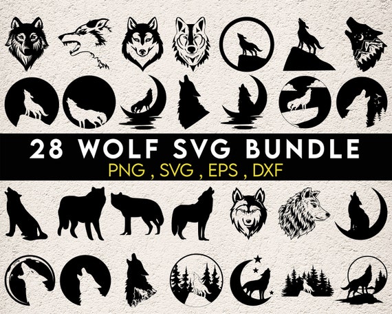 Wolf SVG Bundle Wolf PNG Wolves Svg Wolf Art Wolf - Etsy UK