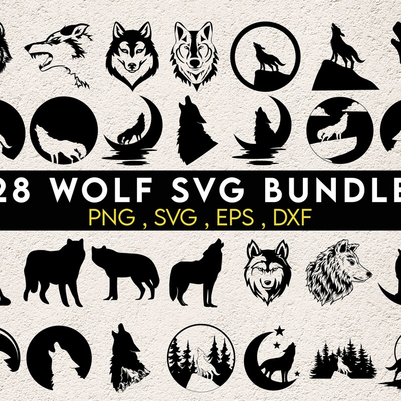 Wolf Svg File - Etsy