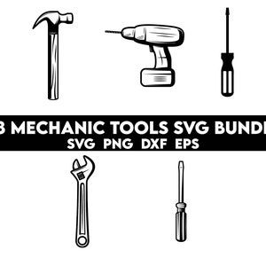 Tools Svg Bundle, Mechanic Tools Svg, Wrench Svg, Hand Tool Svg for ...