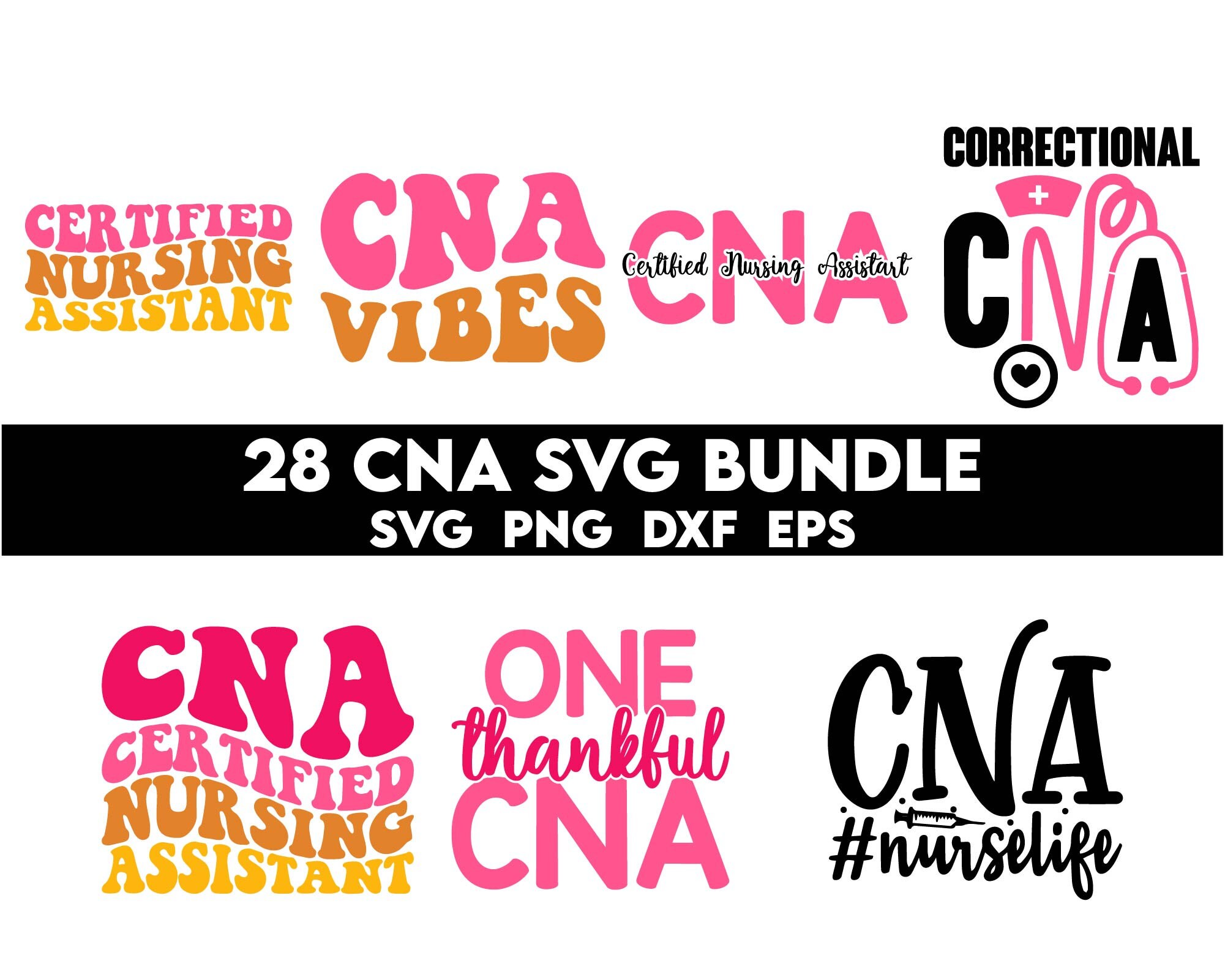 Cna Svg Bundle Nurse Svg Nursing Svg Nurse Life Svg - Etsy