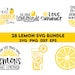 Lemon Svg Bundle, Summer Svg, Summer Svg Bundle, Lemonade Svg, Hello ...