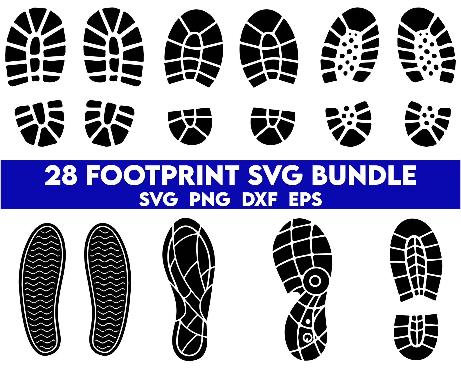 Footprints SVG Bundle, Foot Prints Png Bundle, Footprint Svg, Feet Svg ...
