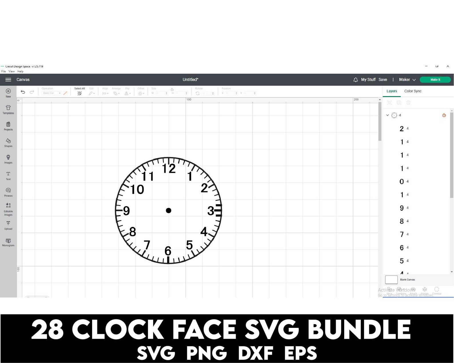 CLOCK FACE Svg Bundle, Clock Svg, Clock Face Clipart, Clock Numbers Svg ...