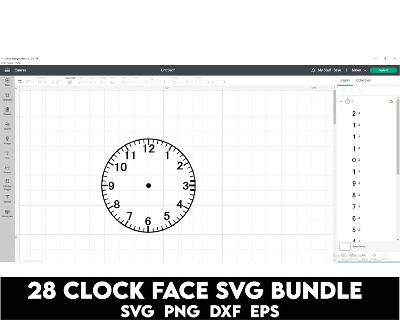 CLOCK FACE Svg Bundle, Clock Svg, Clock Face Clipart, Clock Numbers Svg ...