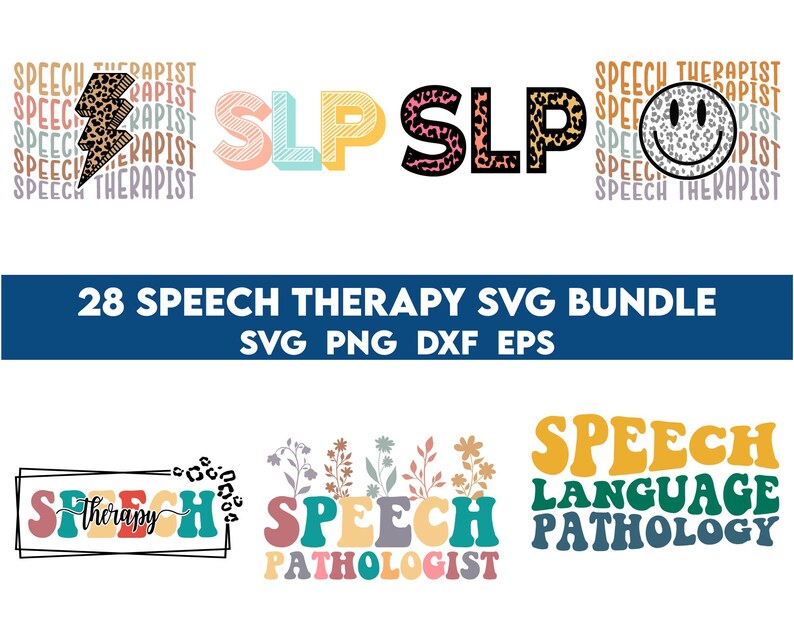 Speech Therapy SVG Bundle, Speech Language Pathologist Svg, Speech ...