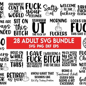 Adult Svg Bundle, Adults Svg, Rude Svg, Crafting Bundle, Adult Quotes ...