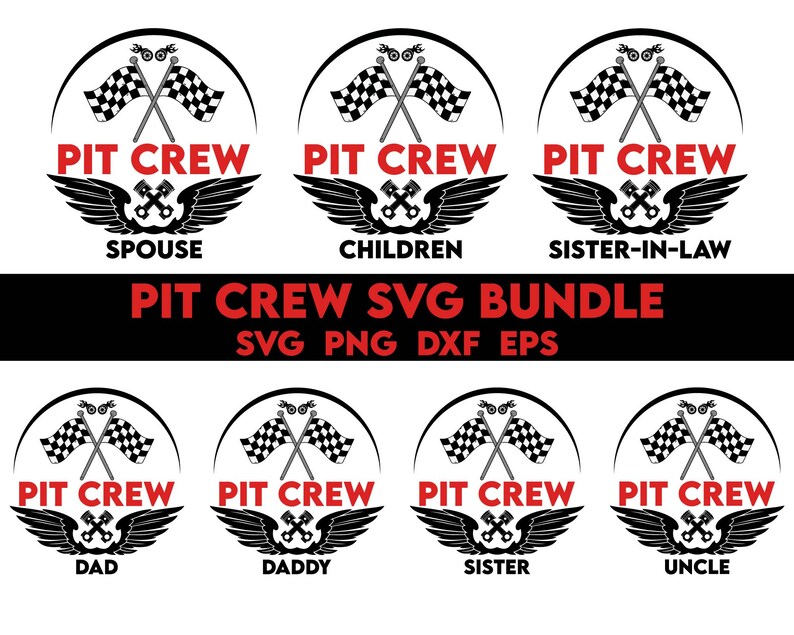 Pit Crew Family Bundle Pit Crew Svg Racing Sayings Svg - Etsy Singapore