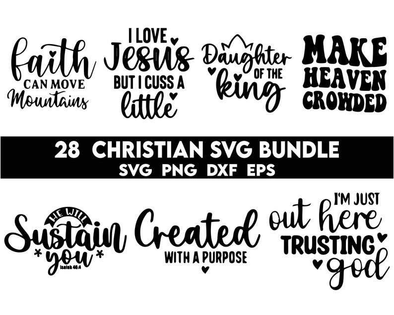 Christian Quotes Svg Bundle, Popular Right Now, Christian Sayings Svg ...