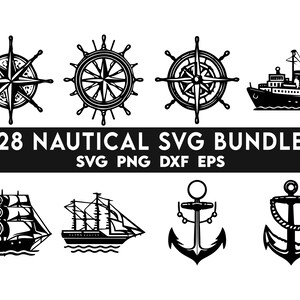 Nautical SVG Bundle, Nautical PNG Bundle, Nautical Clipart, Nautical ...