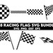 Racing Flag SVG Bundle, Racing Stripes Svg, Racing Clipart, Race Car ...