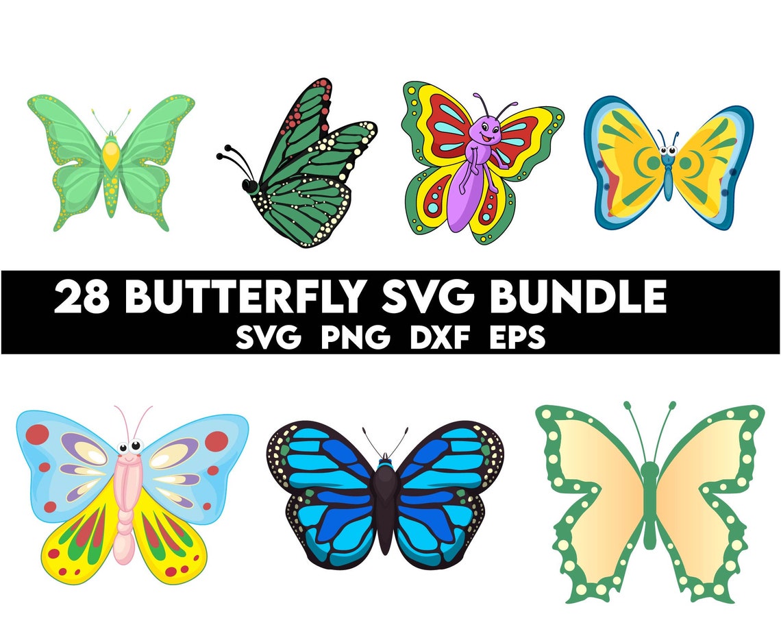 Butterfly SVG Bundle, Butterflies Svg, Butterfly Png, Butterfly Clipart ...