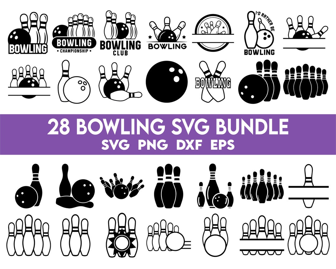 Bowling SVG Bundle, Bowling Svg, Bowling Split Monogram Svg, Sports Svg ...