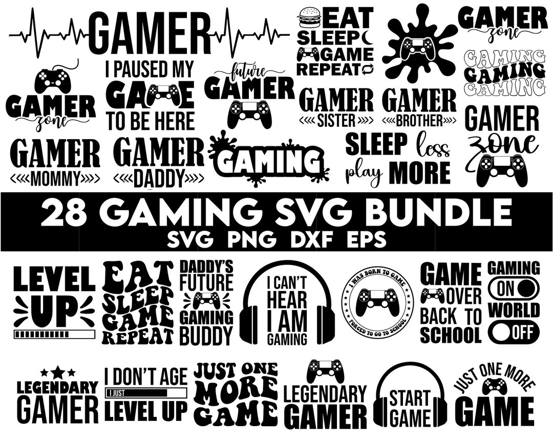 Gamer SVG Bundle, Funny Gaming Svg, Funny Gamer Sayings Svg, Gamer ...