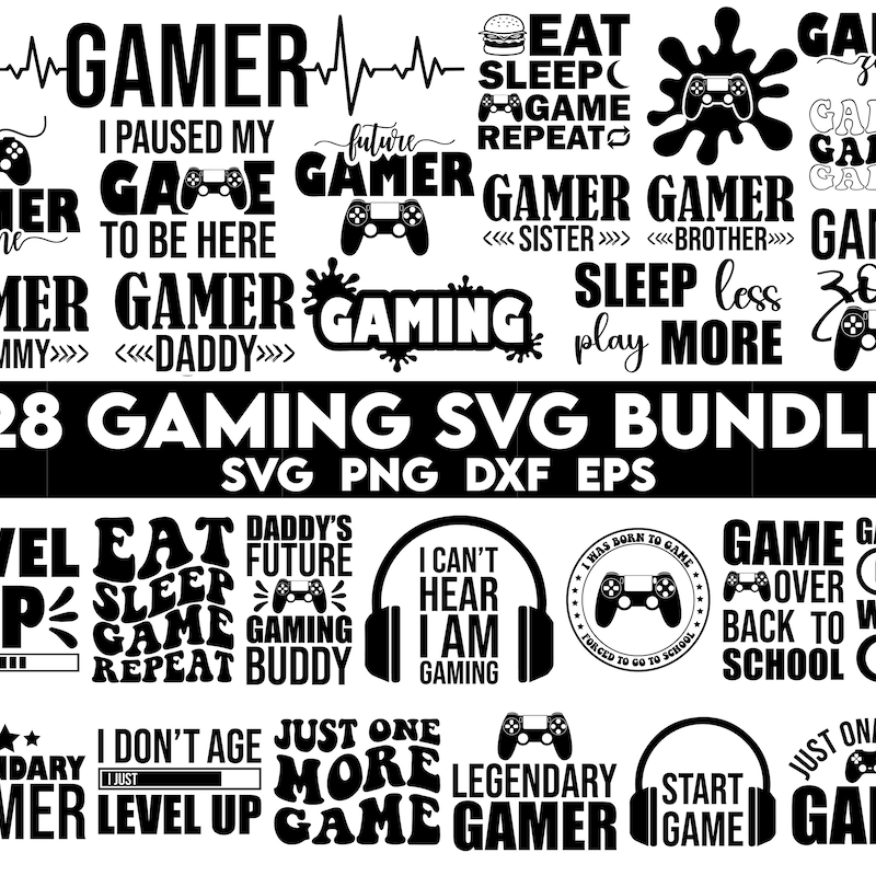 Gamer Svg - Etsy