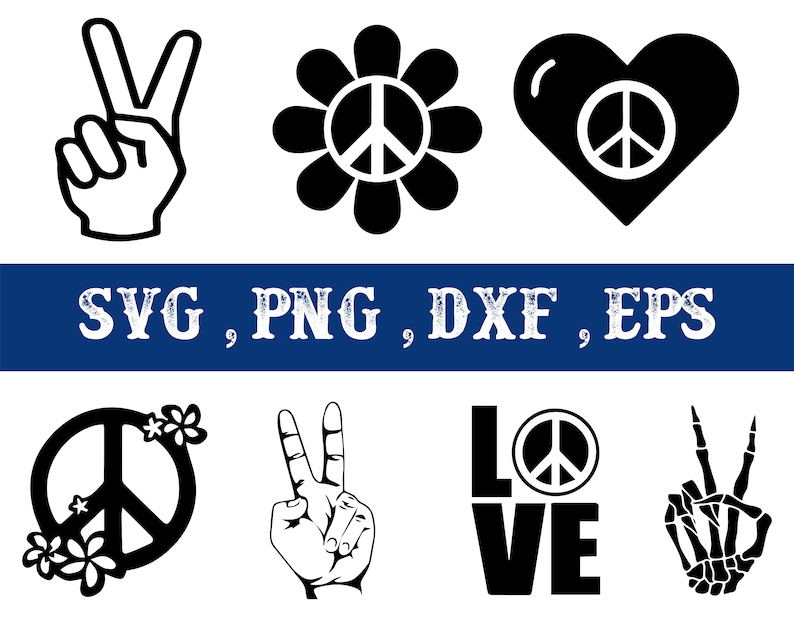 Peace Sign Svg Bundle, Peace Sign Svg, Peace Svg, Peace Love Svg, Peace ...