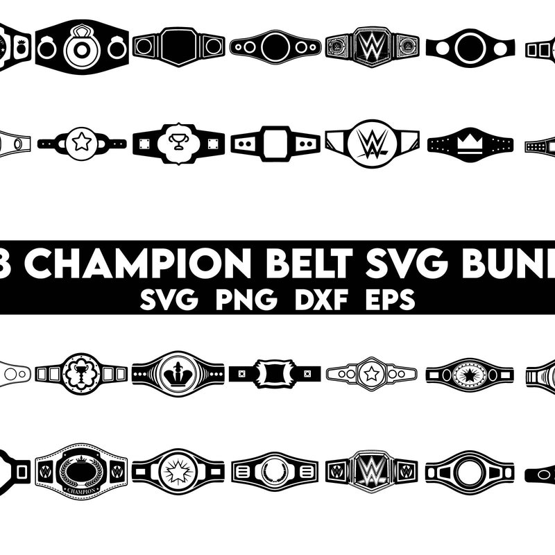 Wwe Belt Card - Etsy
