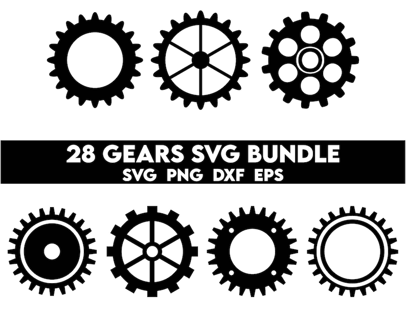 Gears SVG Bundle, Metal Gears Svg, Steampunk Svg, Cog Wheels Svg, Gears ...