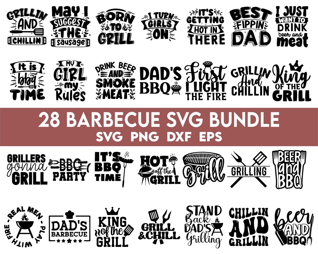 Barbecue SVG Bundle, Funny Barbecue Quotes, BBQ Svg, Dad Svg, Grill ...