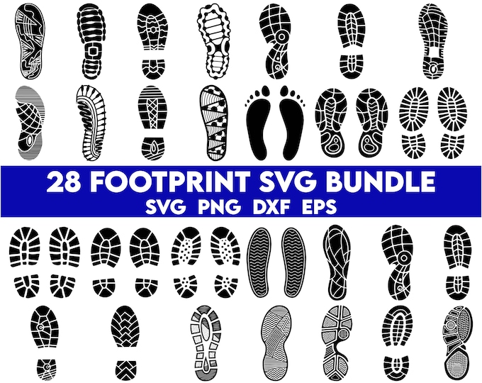Footprints SVG Bundle, Foot Prints Png Bundle, Baby Feet SVG, Baby ...