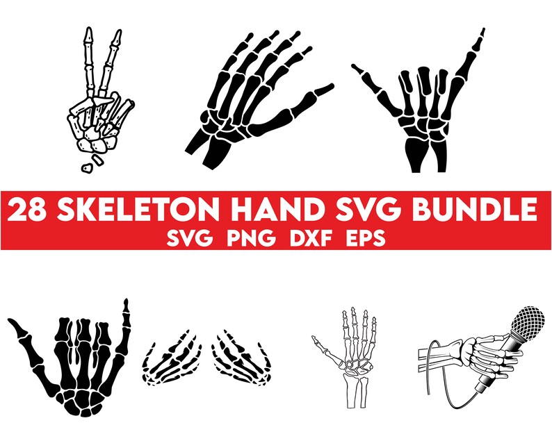 Skeleton Hands Svg Bundle, Skeleton Hands Svg, Skeleton Png, Skeleton ...