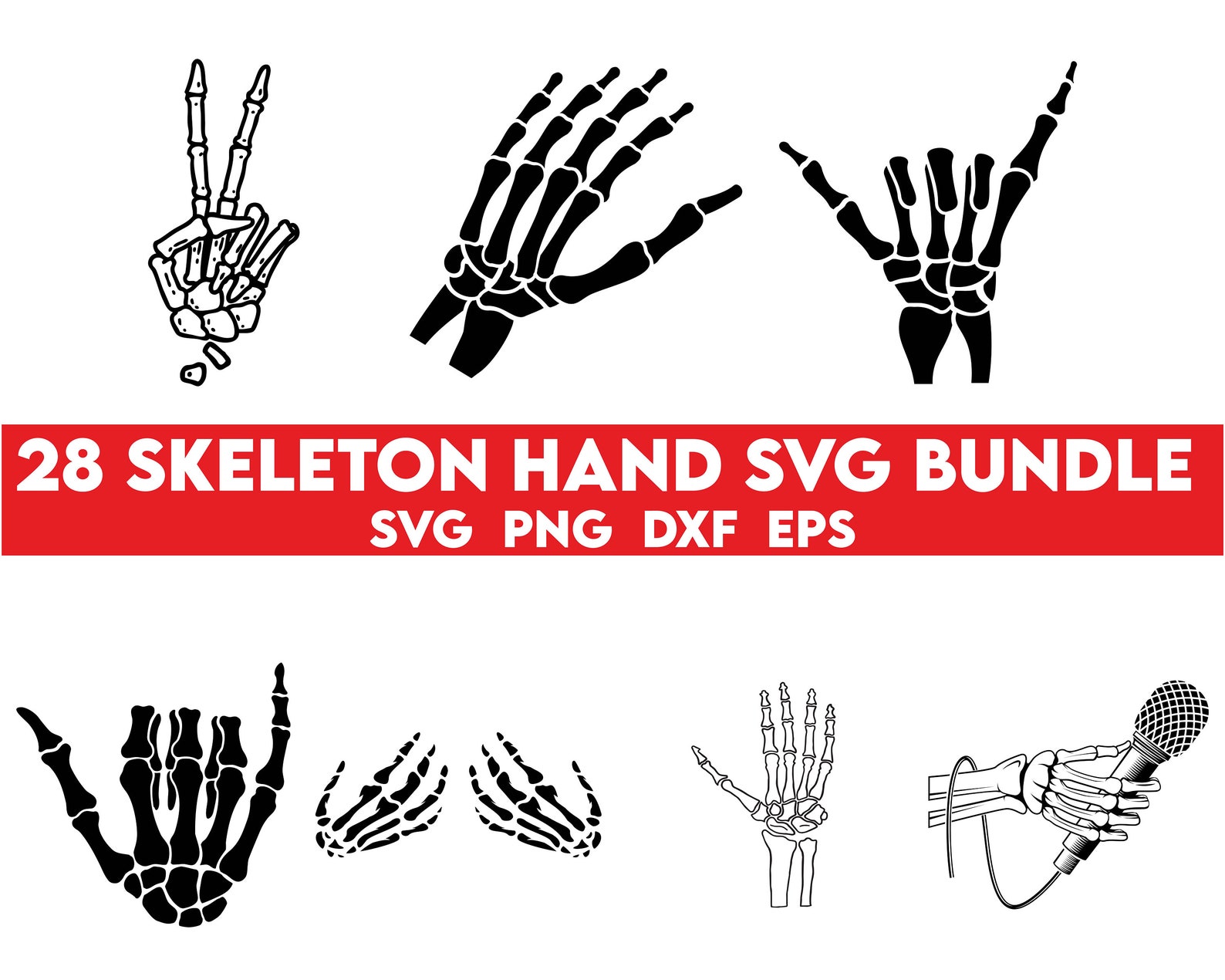 Skeleton Hands Svg Bundle, Skeleton Hands Svg, Skeleton Png, Skeleton ...