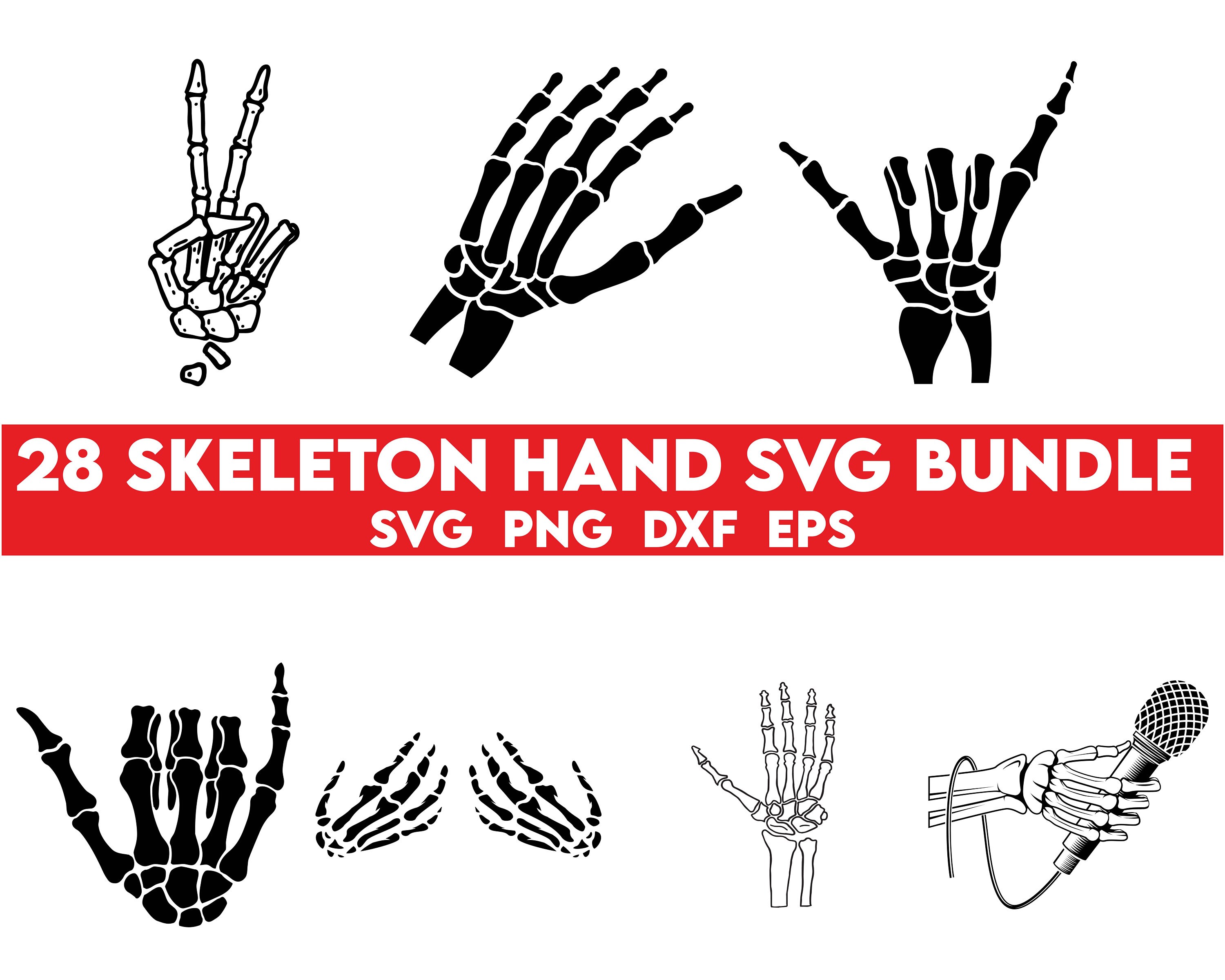 Skeleton Hands Svg Bundle, Skeleton Hands Svg, Skeleton Png, Skeleton ...