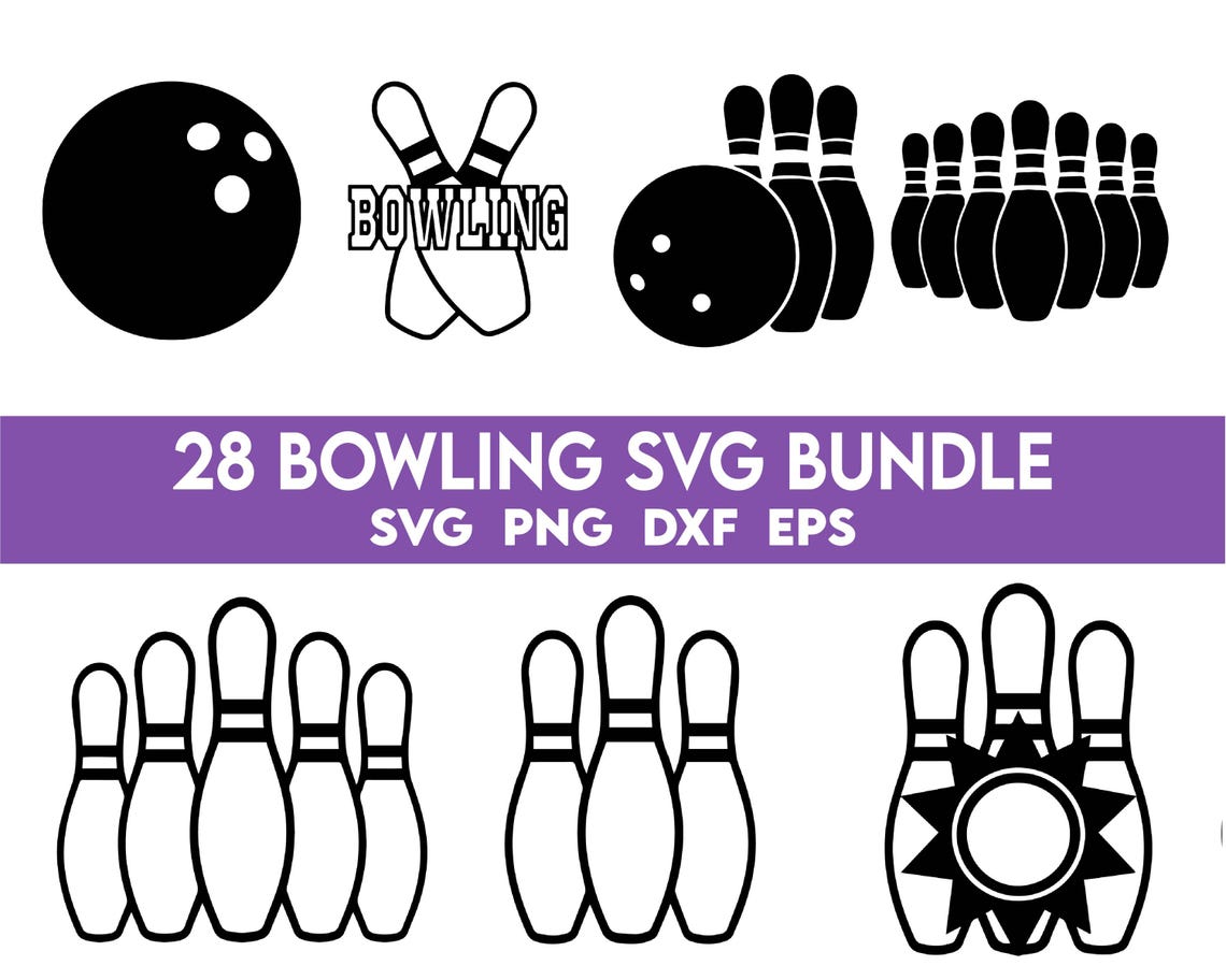 Bowling SVG Bundle, Bowling Svg, Bowling Split Monogram Svg, Sports Svg ...