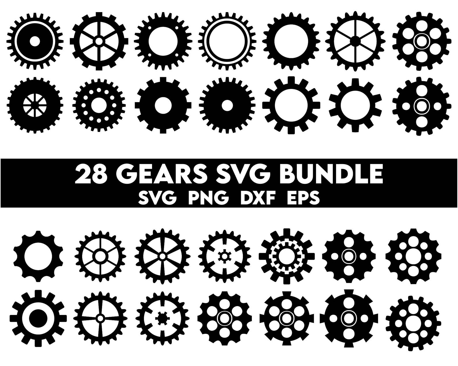Gears SVG Bundle, Metal Gears Svg, Steampunk Svg, Cog Wheels Svg, Gears ...