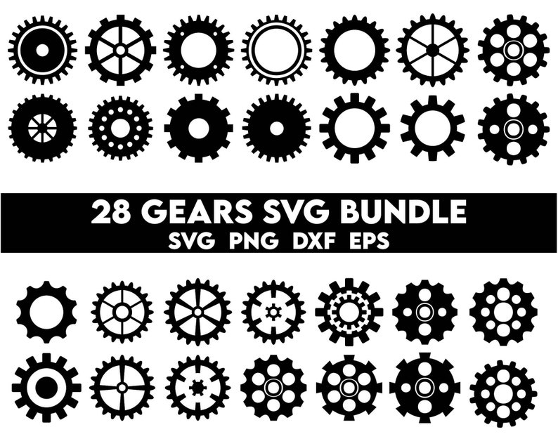 Gears SVG Bundle, Metal Gears Svg, Steampunk Svg, Cog Wheels Svg, Gears ...