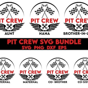 Pit Crew Family Bundle, Pit Crew Svg, Racing Sayings Svg, Racing Quote ...