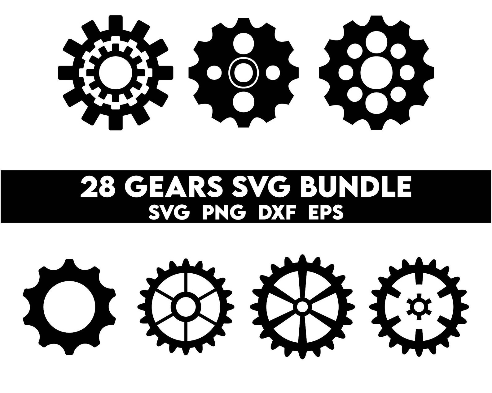 Gears SVG Bundle, Metal Gears Svg, Steampunk Svg, Cog Wheels Svg, Gears ...