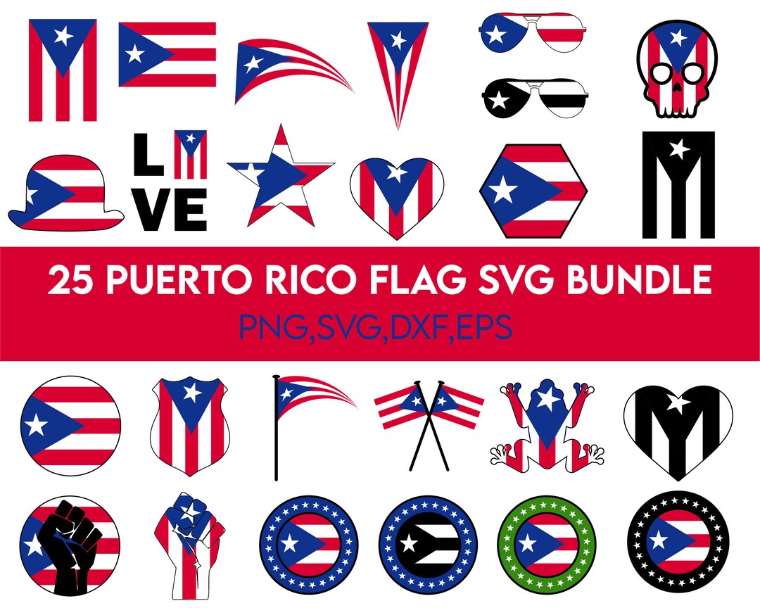 Puerto Rico Svg Bundle, Taino Svg, Puerto Rico Svg, Garita Svg, Puerto Rico Flag Svg, Coqui Svg ...