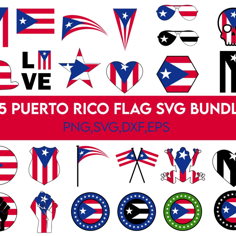 Puerto Rico Clipart - Etsy