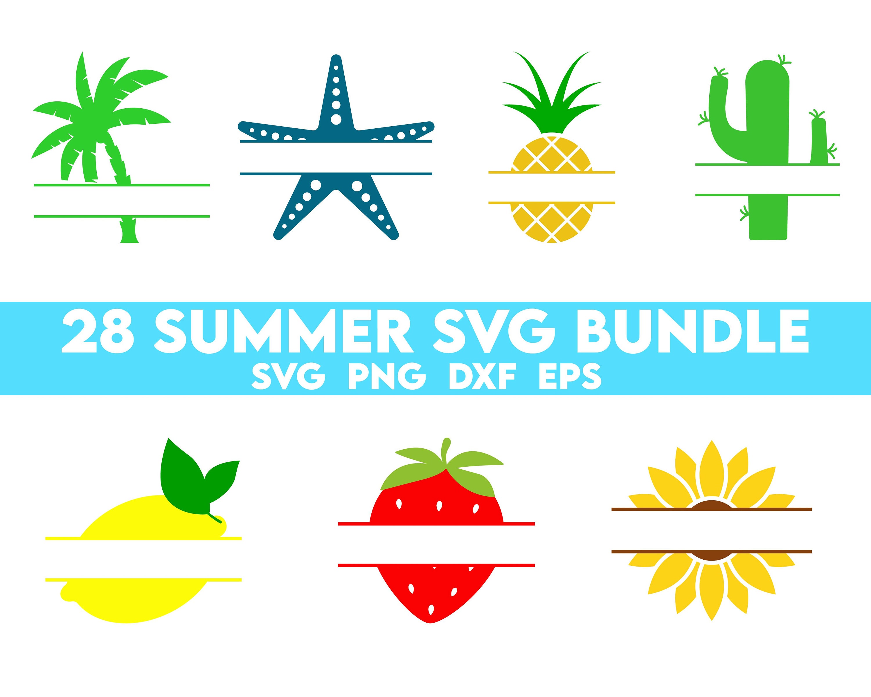 Summer SVG Bundle Summer Name Frames Svg Beach Svg Digital - Etsy Singapore