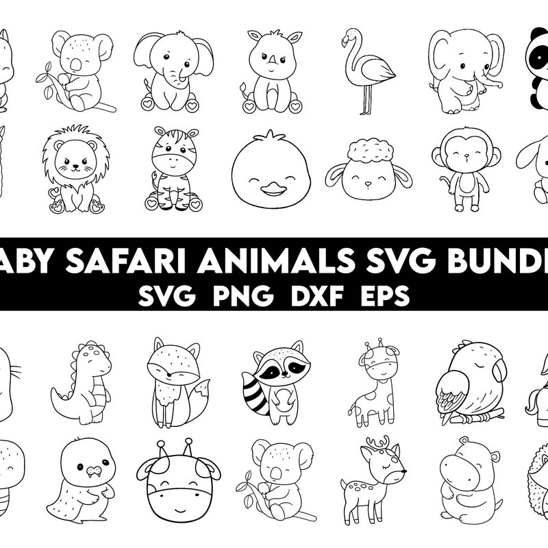 Baby Animals Svg - Etsy