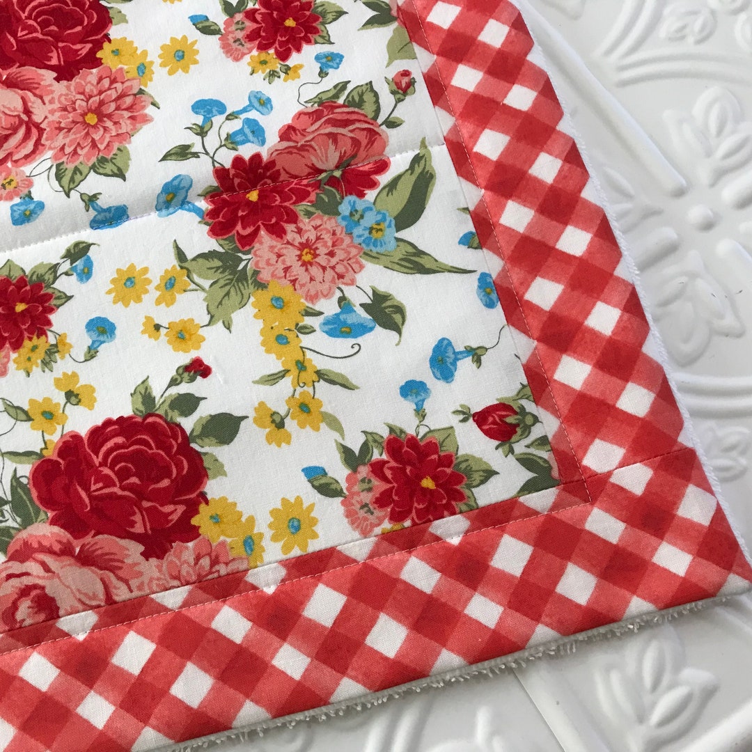 Pioneer Woman Sweet Rose Dish Drying Mat - Etsy