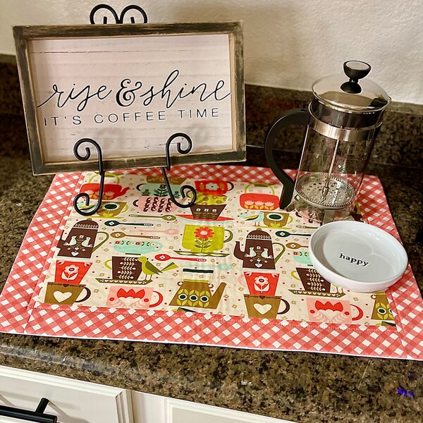 Coffee Mat - Etsy