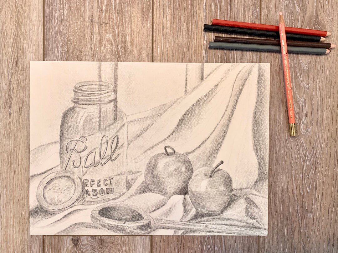 Apple Pie Filling - Prints of Original Pencil Drawing - J. Hope Studios ...