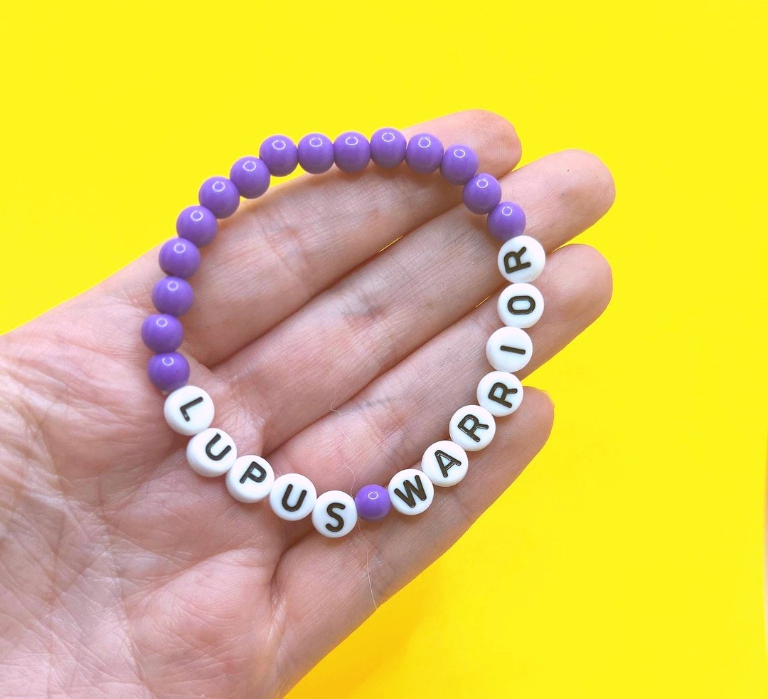 Lupus Awareness Bracelet Rare Disease Awareness Bracelet - Etsy