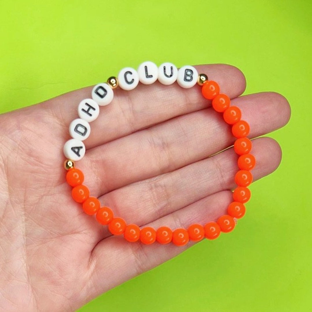ADHD Club Bracelet ADHD Awareness Bracelet Neurodiversity ...