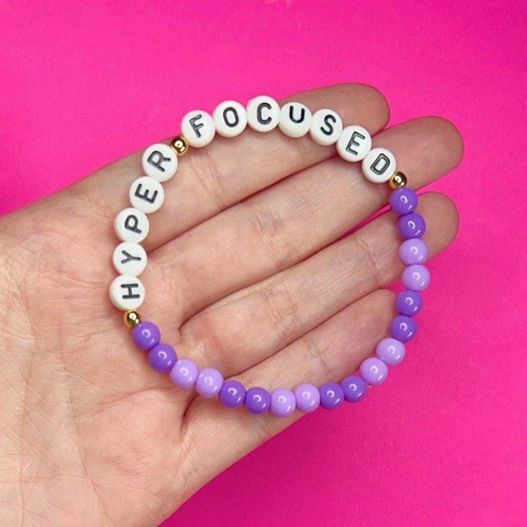 Hyper Focused ADHD Autism Bracelet 2e Hyper Focus AUDHD Neurodivergent ...