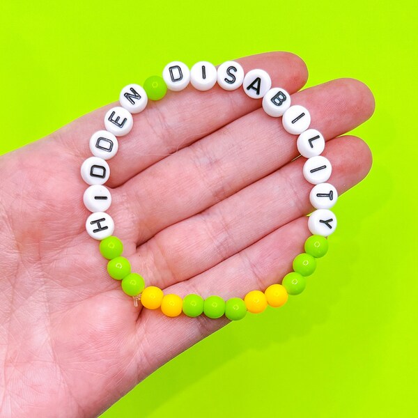Hidden Disability Bracelet - Etsy