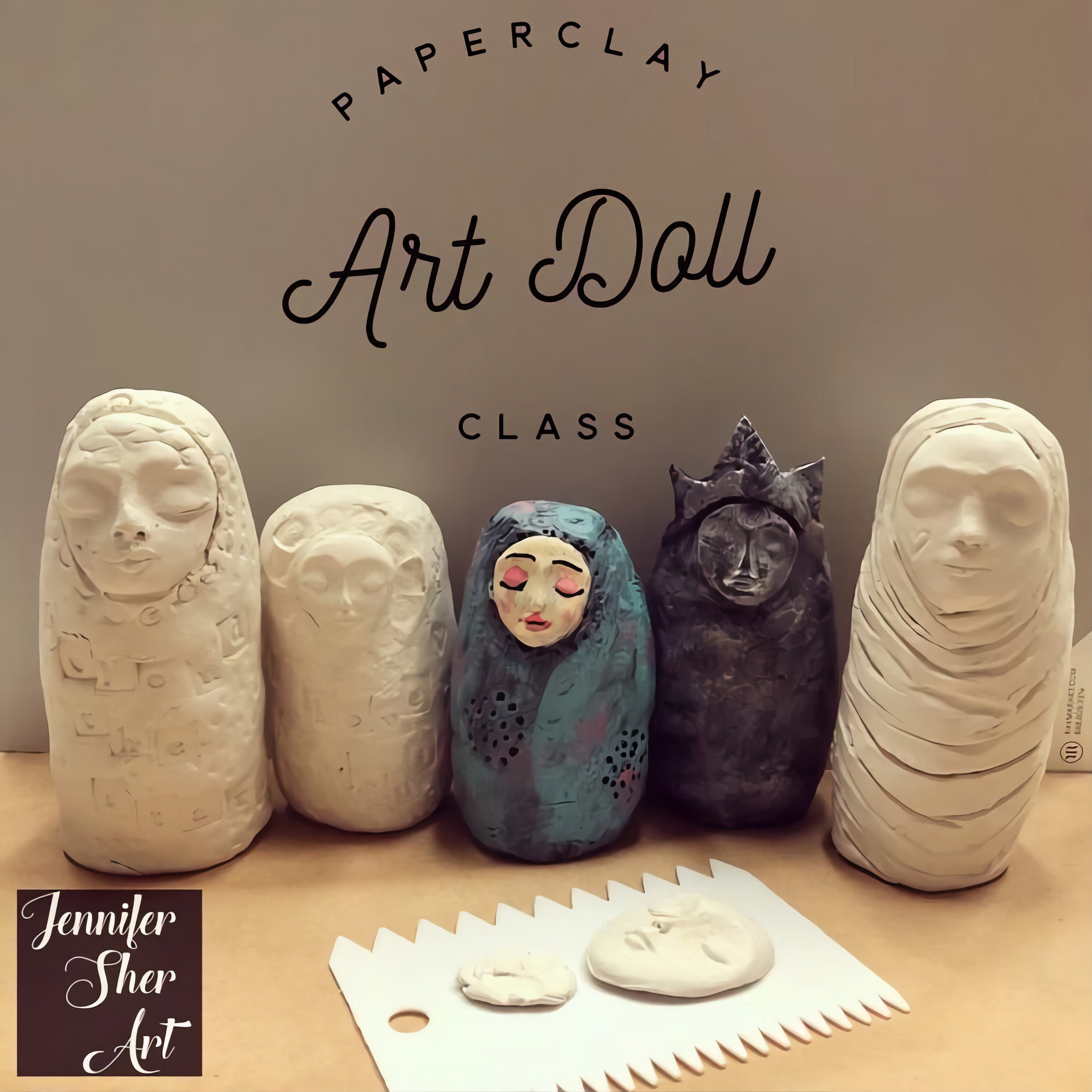 Paperclay Art Class - Create an Art Doll - Etsy