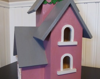 Pink Birdhouse | Etsy