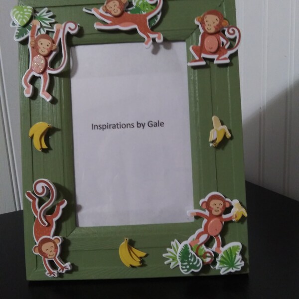 Monkey Picture Frame - Etsy