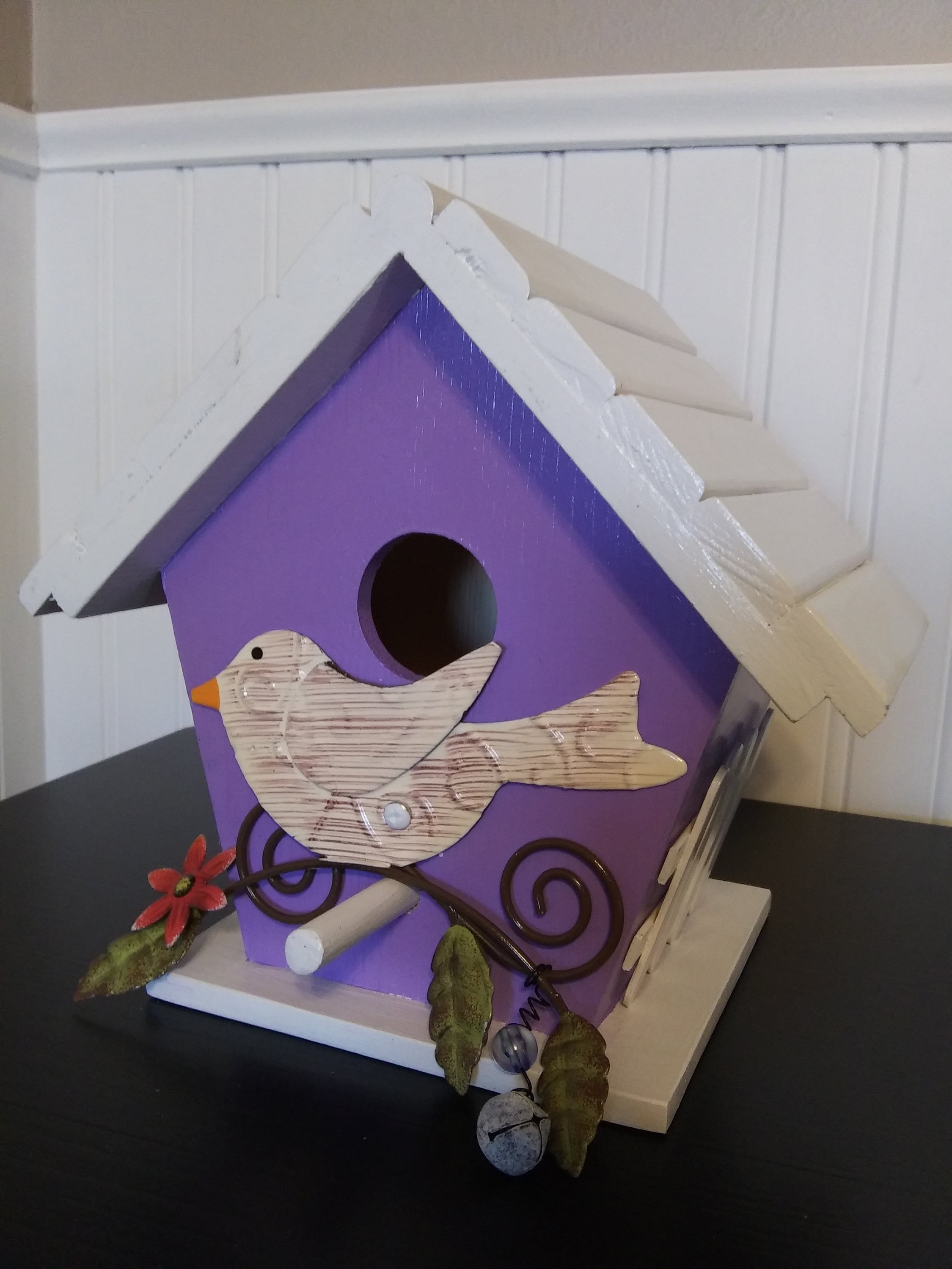 Purple Birdhouse - Etsy